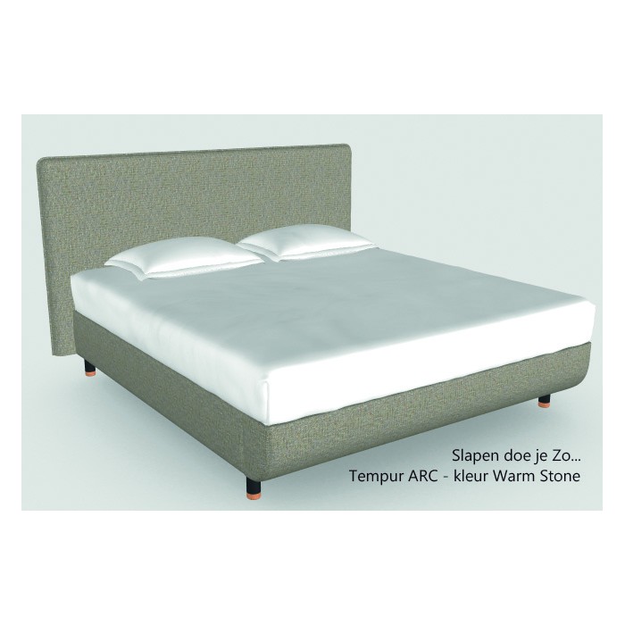 TEMPUR ARC BED + ARC schotel bodems (zonder matrassen).