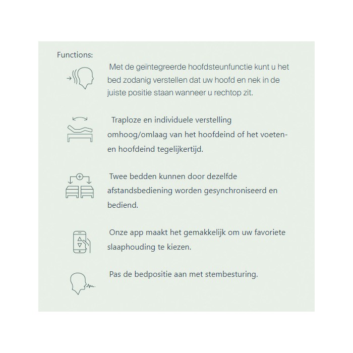 JENSEN model LEAN boxspringcombinatie met topdek.